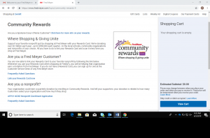 Fred Meyer’s Community Rewards Program - Bethany of the Northwest