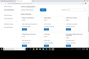 Fred Meyer’s Community Rewards Program - Bethany of the Northwest